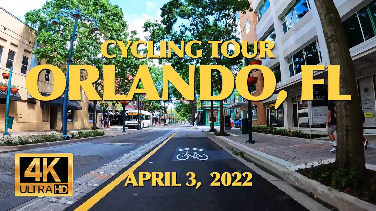 Orlando, Florida - Cycling Tour in 4K - 4/3/22 - YouTube