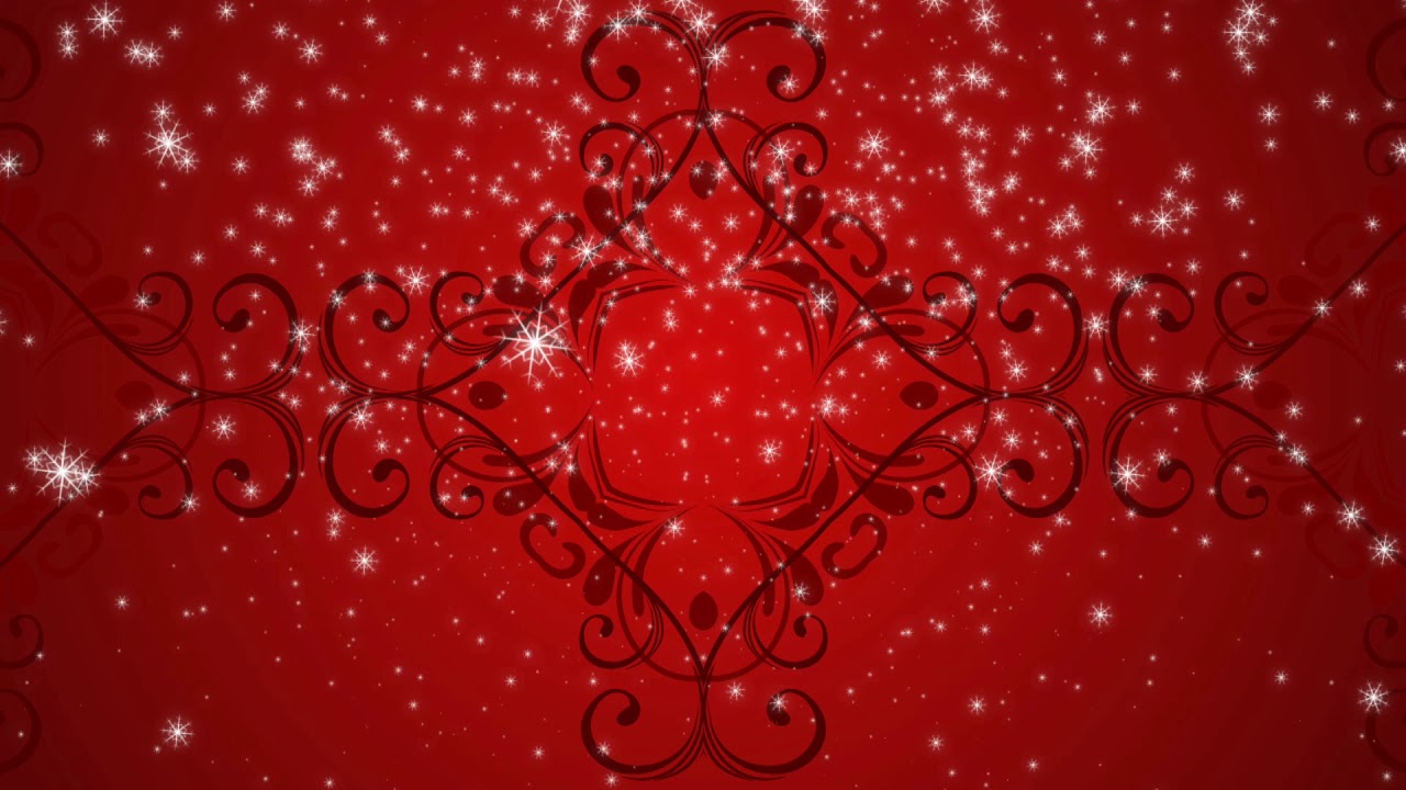 Red background, snow falling Christmas photography&video background ...