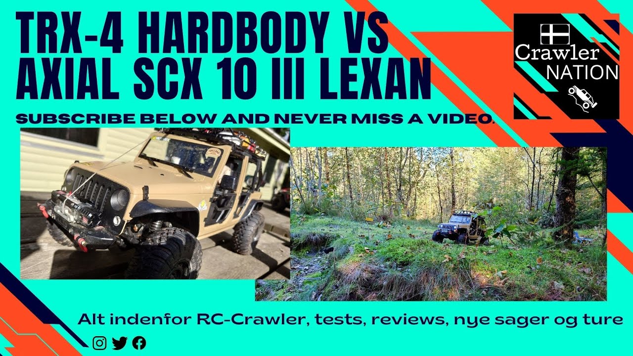 Hardbody VS Lexan / TRX 4 VS Scx 10 III - YouTube
