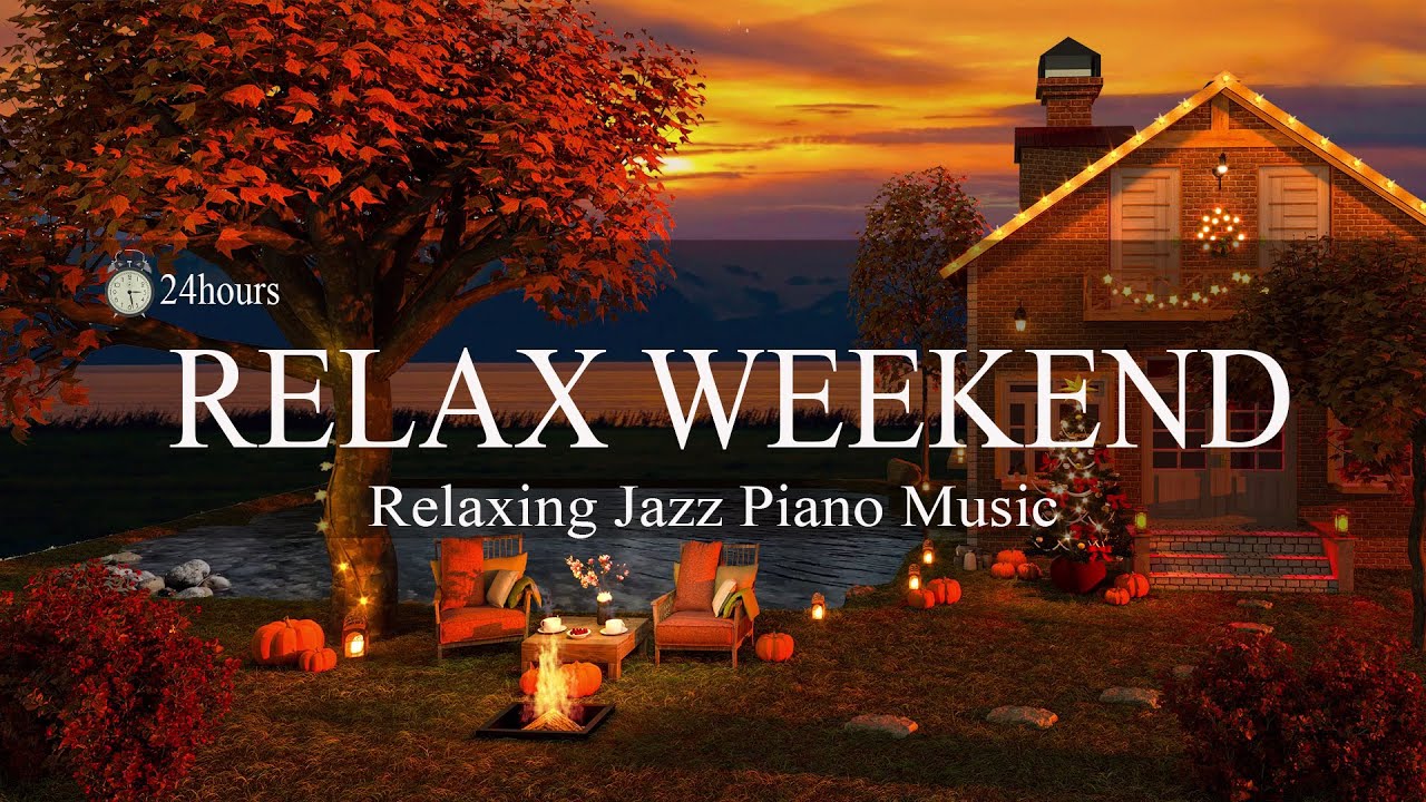 Relax Weekend In Autumn Lake Ambience With Relaxing Piano Jazz Music ...