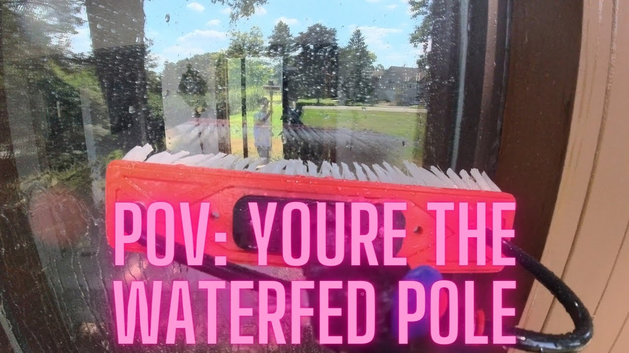 ASMR Window Cleaning with POV Waterfed Pole - Relaxing & Satisfying ...