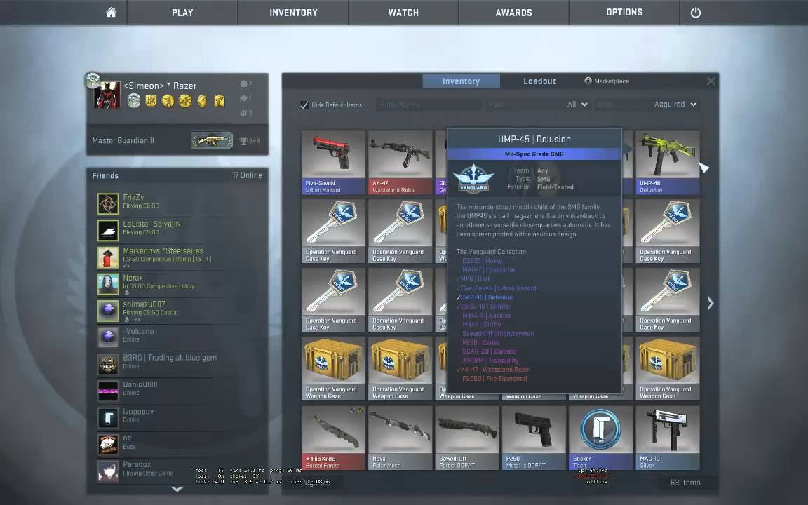 CS:GO Operation Vanguard Unboxing 16Cases! - YouTube