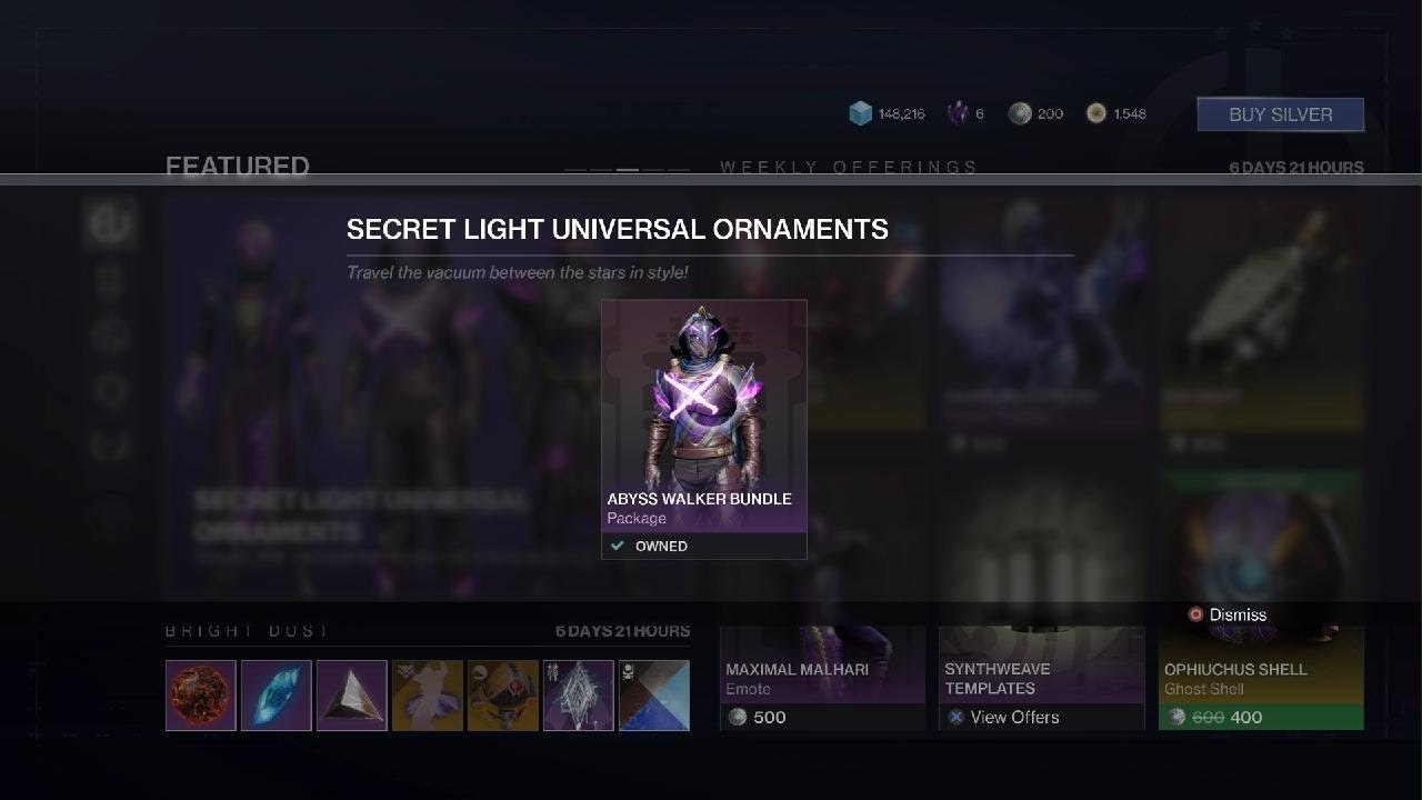 WHY I CANT FIND MY ABYSS WALKER BUNDLE (DESTINY 2) - YouTube