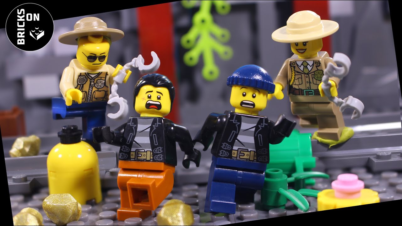 Gold Diggers Arrest Fail Bank Robbery Crazy Money Heist Lego City ...
