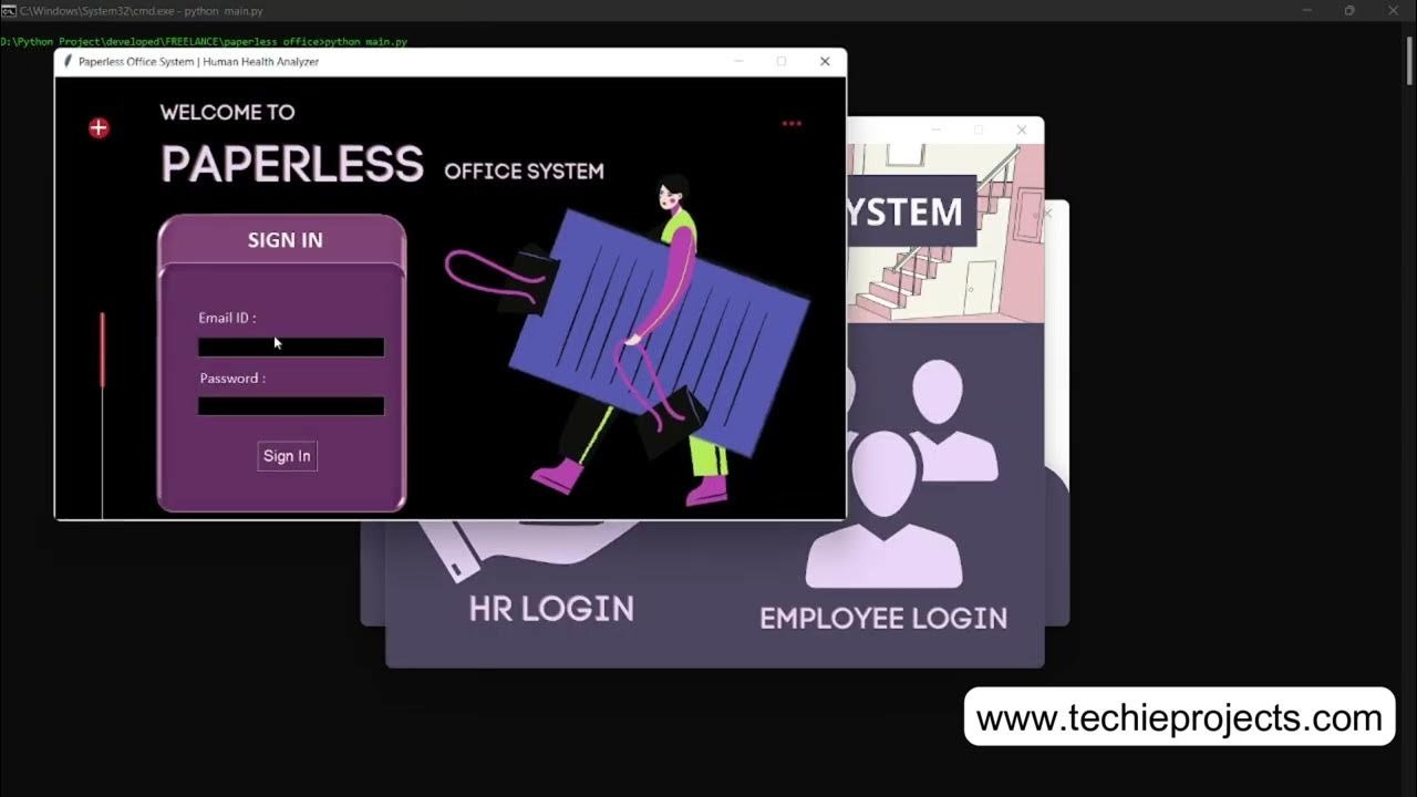 Office Management System Project in Python | Python Projects for Class ...
