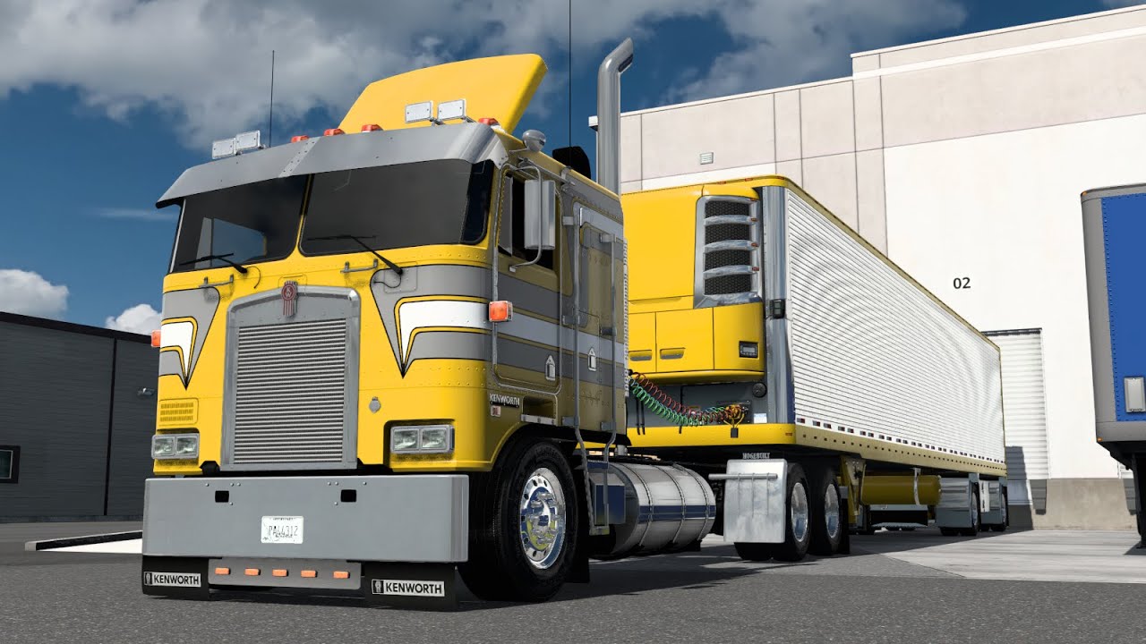American Truck Simulator- Custom stretched Kw K100e. - YouTube