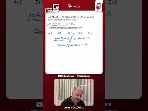 Hadi çözelim… - Güven GÖLLÜOĞLU #matematik  #kpss #yks #dgs #soruçözümü
