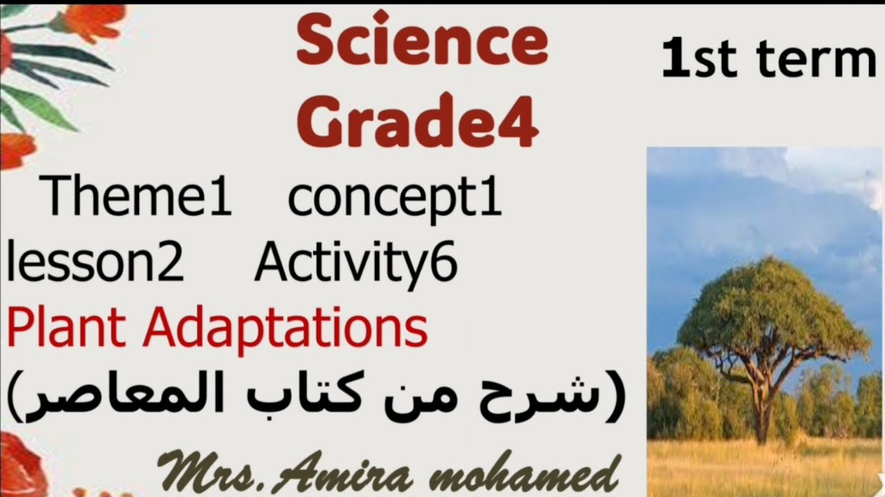 Science grade 4 - Plants adaptation (vid 1) -concept1- lesson2 part B ...