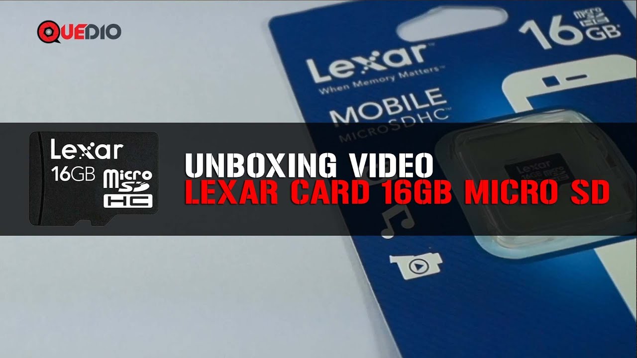 UnBoxing Video: Lexar Card 16GB Micro SD - YouTube