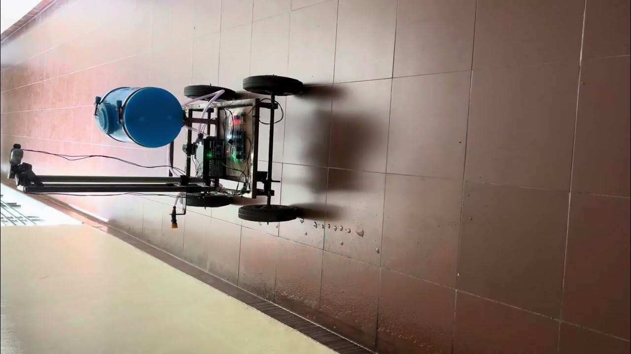 Automatic wall painting robot - YouTube
