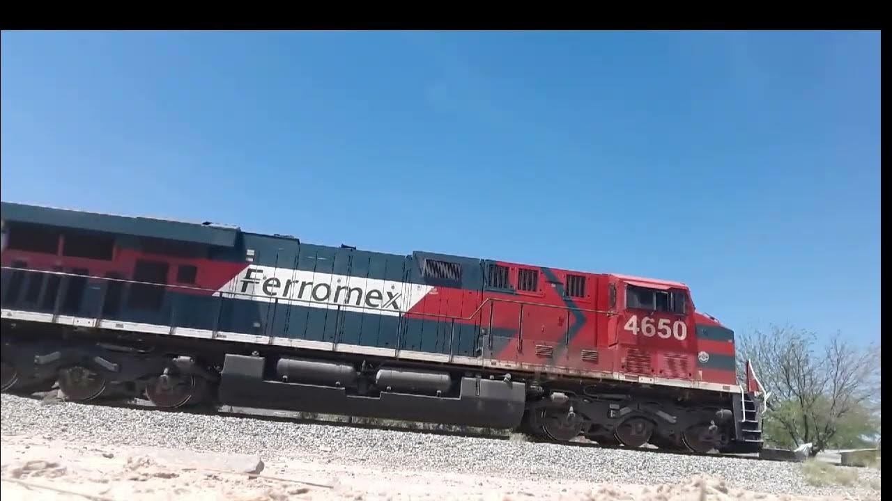 FXE 4650 al mando de el DEMNG saliendo de Hermosillo! - YouTube