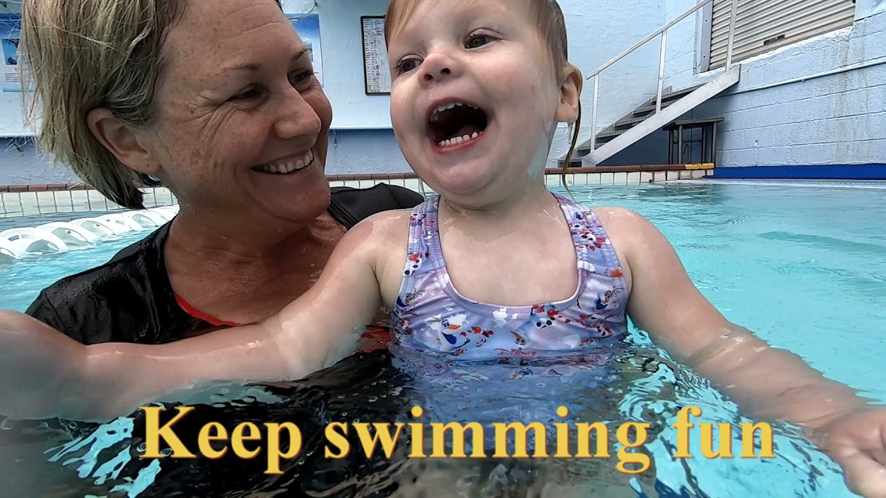 basic swimming skills under five - YouTube