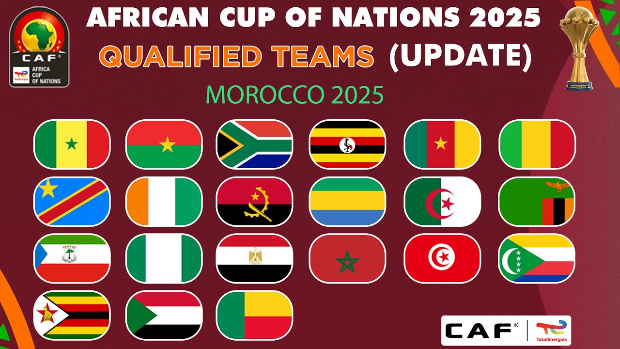 AFCON 2025 QUALIFIED TEAMS - AFRICA CUP OF NATIONS QUALIFIERS 2025: ALL ...