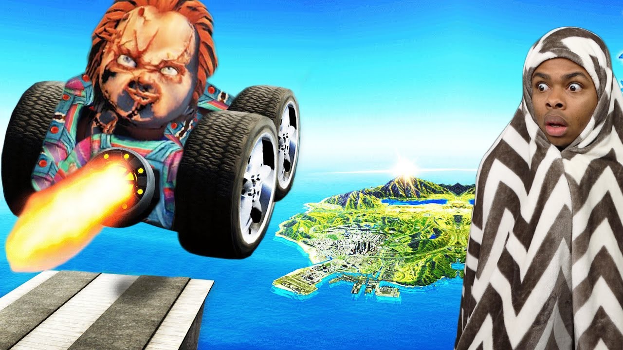 JUMPING CHUCKY THE KILLER DOLL CARS ACROSS ENTIRE MAP IN GTA 5! (GTA 5 ...