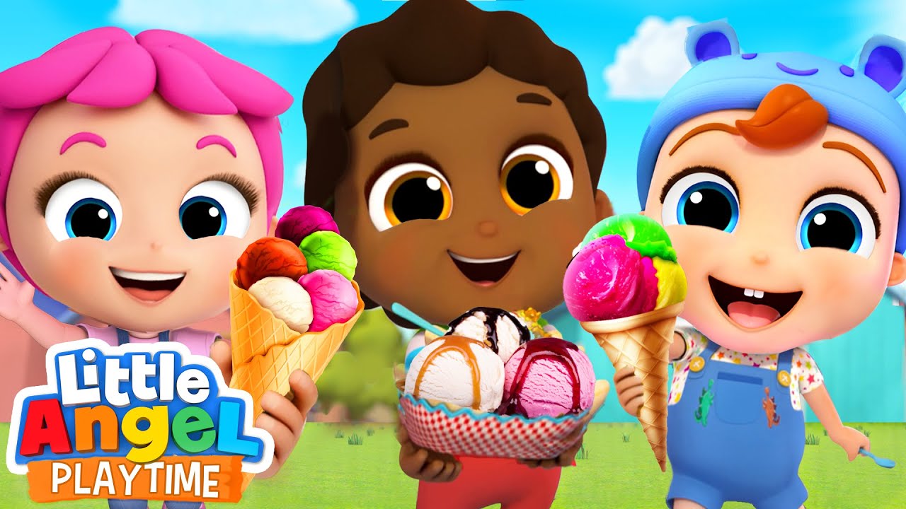 Summer Ice Cream Song | Fun Sing Along Songs by Little Angel Playtime ...