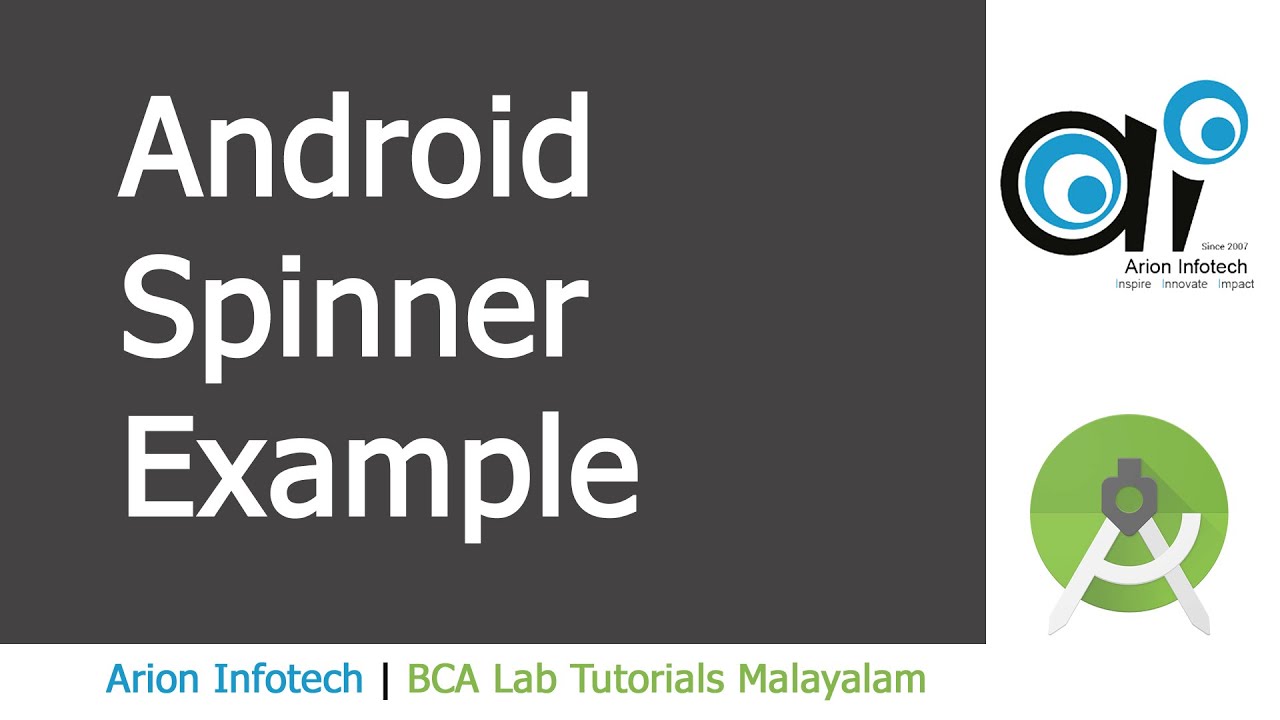 Android Spinner Example Youtube