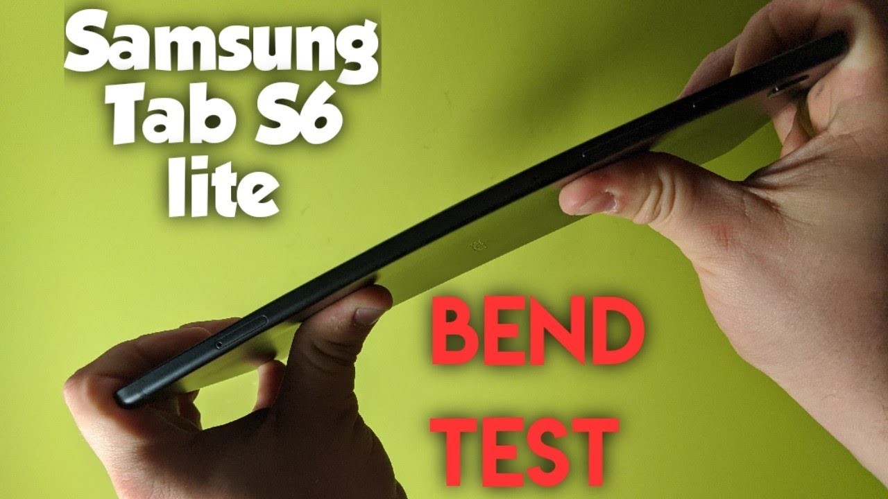 Samsung Tab S6 lite Bend test - YouTube
