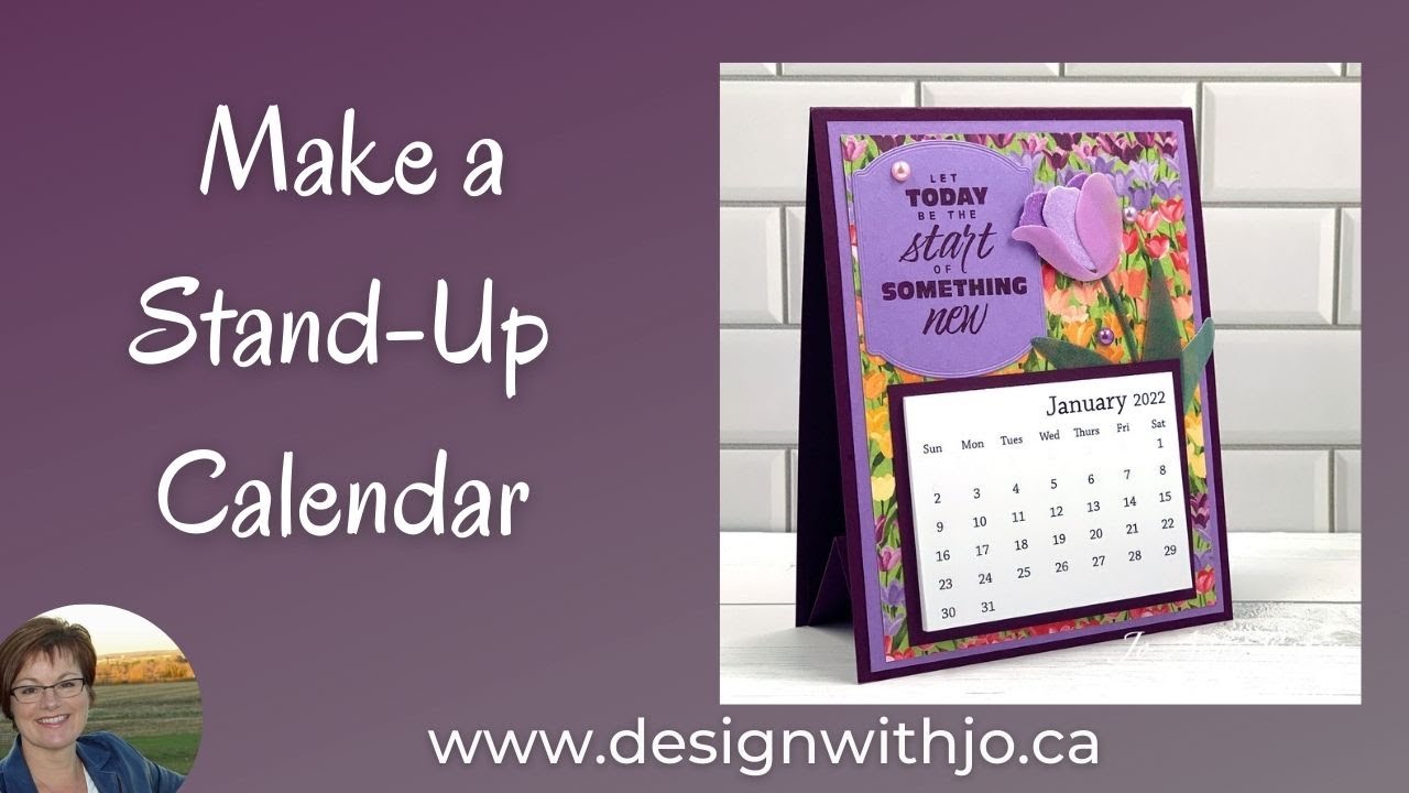 Make a Stand-Up Calendar - YouTube
