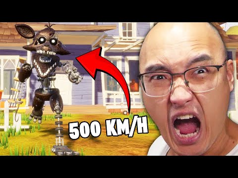 FOXY EST BEAUCOUP PLUS RAPIDE QUE FREDBEAR SUR HELLO NEIGHBOR…!