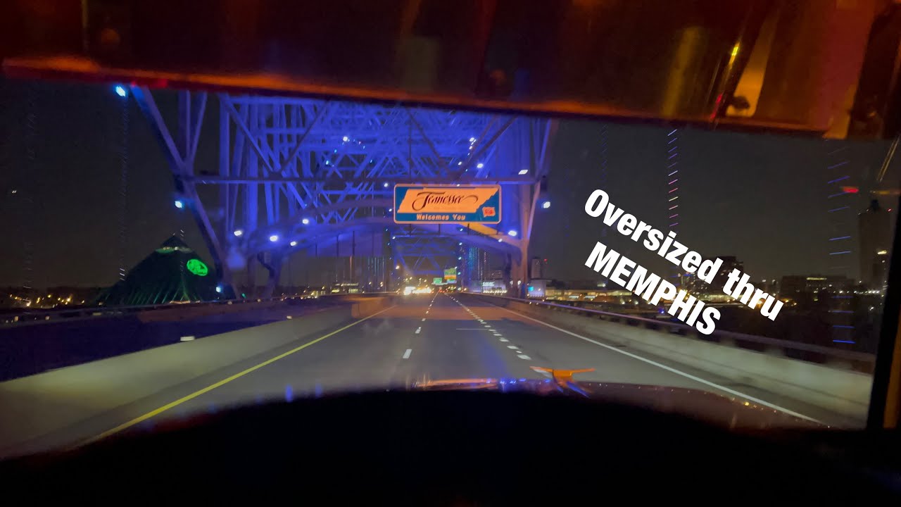 Oversize load fail!!! She hit the bridge to get around me.. bad permits ...