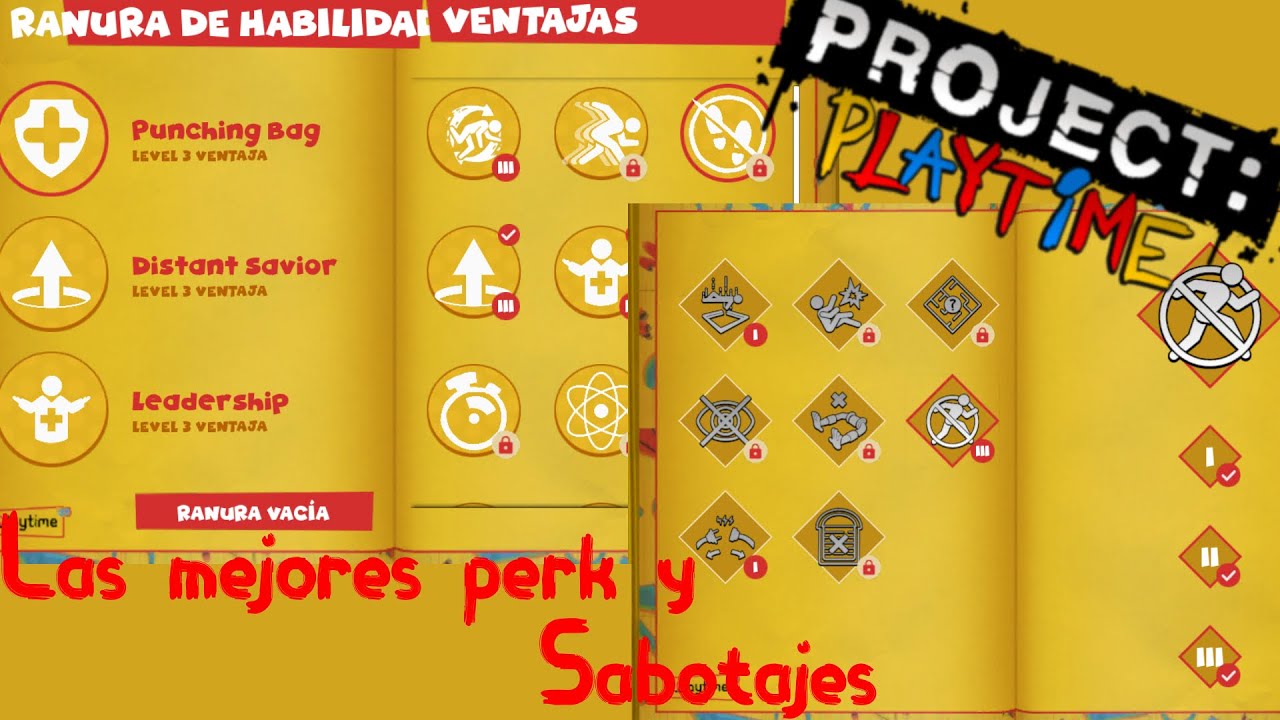 Las mejores perks y sabotajes de project playtime - YouTube