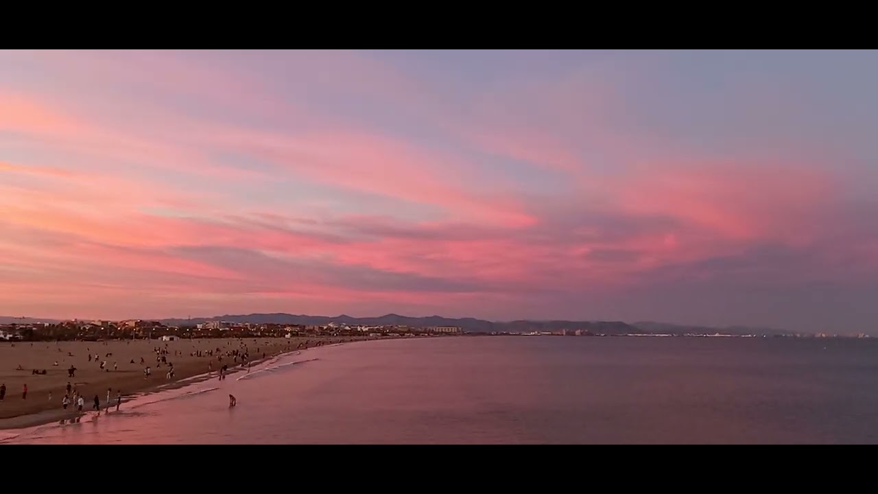 Atardeceres en la Playa | Sunset at the Beach | La Marina Valencia ...