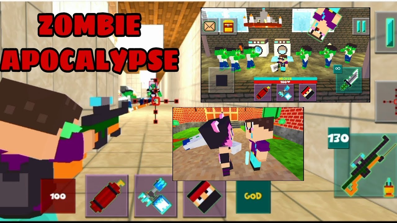 Monster school : zombie apocalypse challenge Part 1 - YouTube