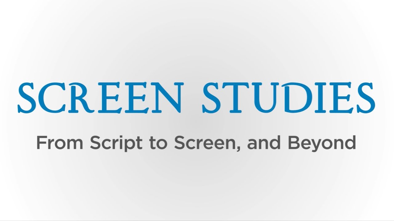 Screen Studies | Trailer - YouTube