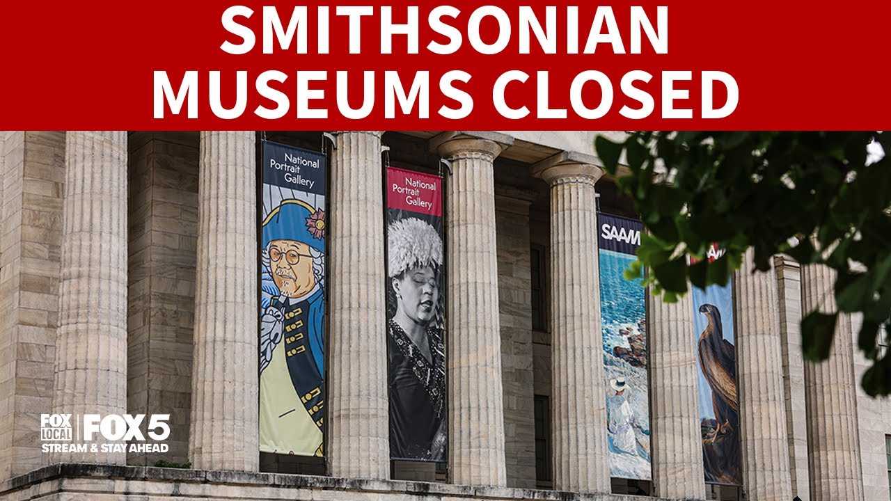 Smithsonian museums close amid government shutdown - YouTube