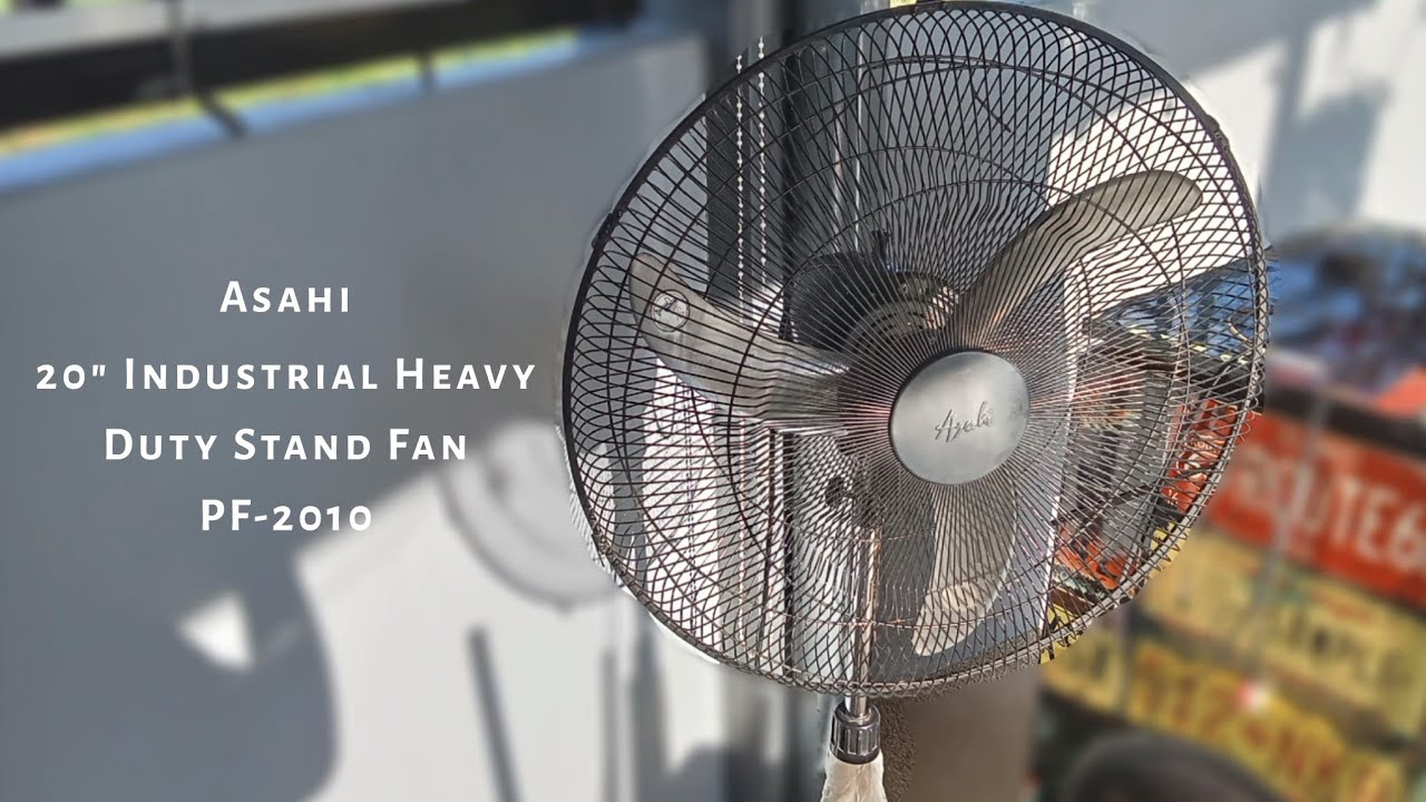 20" "ASAHI" Industrial Heavy Duty Stand Fan (PF-2010) - YouTube