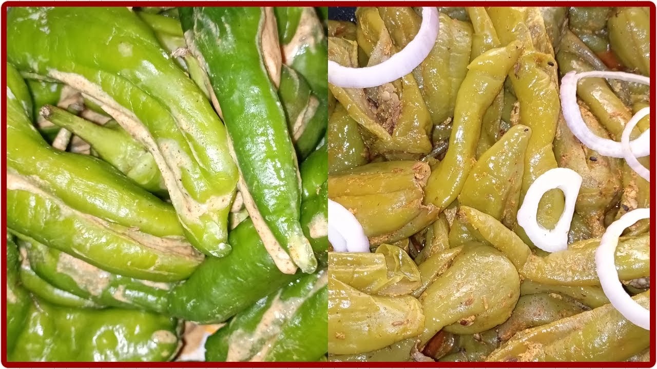 Hari Mirch masala | Simple and Tasty Recipe (Bharwan Mirch / Stuffed ...