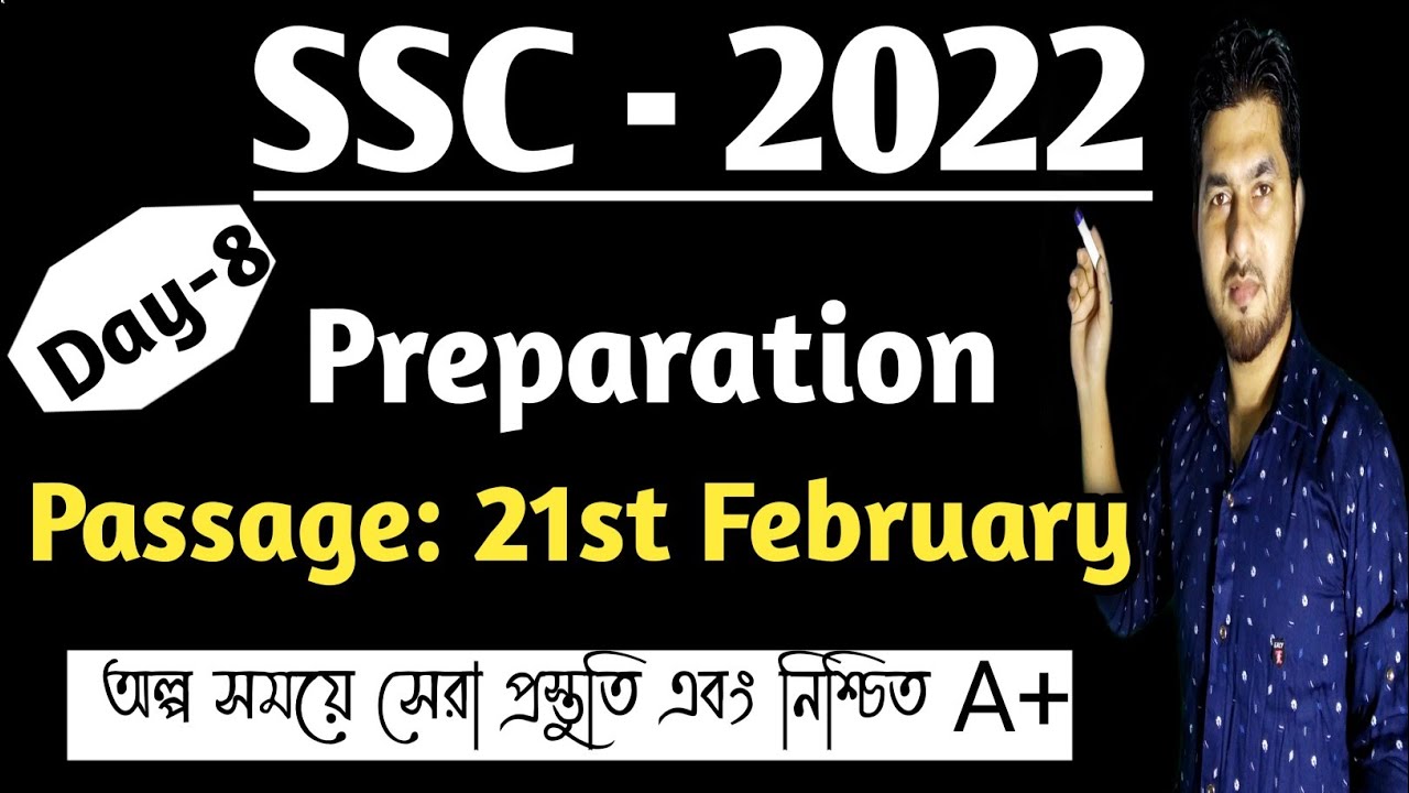 Most Important Passage For SSC 2022|| 21st February || SSC Exam ...