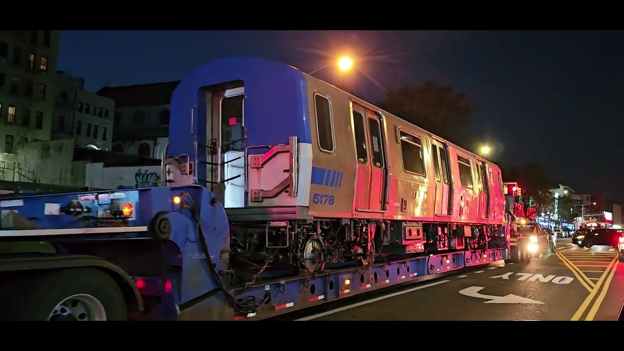 PATH Train Car Being Transported On Webster Ave In Fordham, The Bronx ...