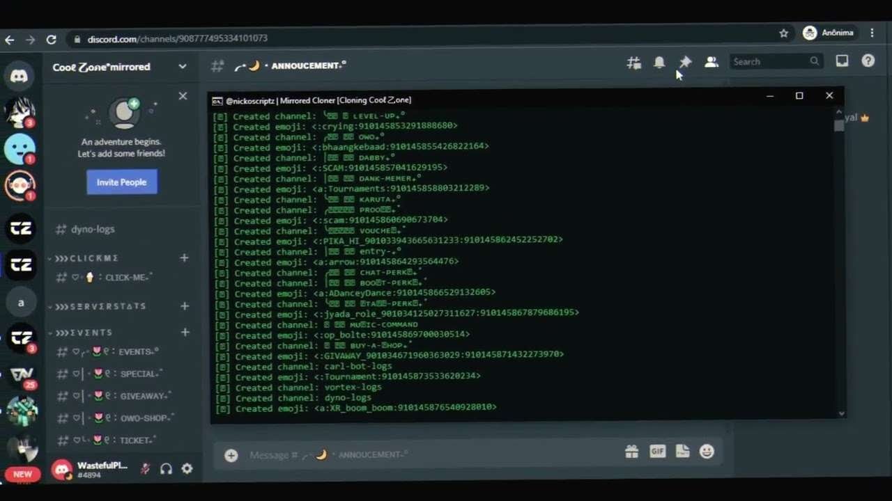 طريقة نسخ سيرفرات ديسكورد ~ Cloner Bot Working 😎😮 - YouTube