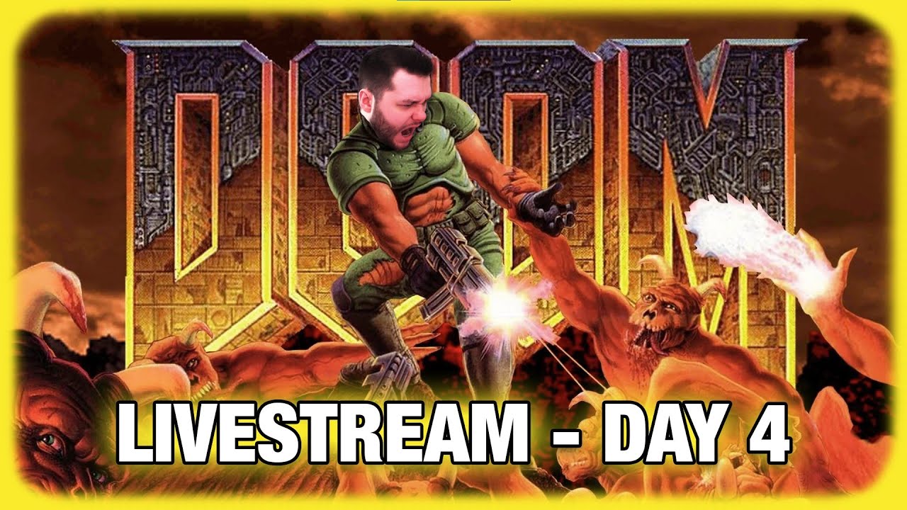 Playing DOOM For The First Time! [DAY 4] - YouTube