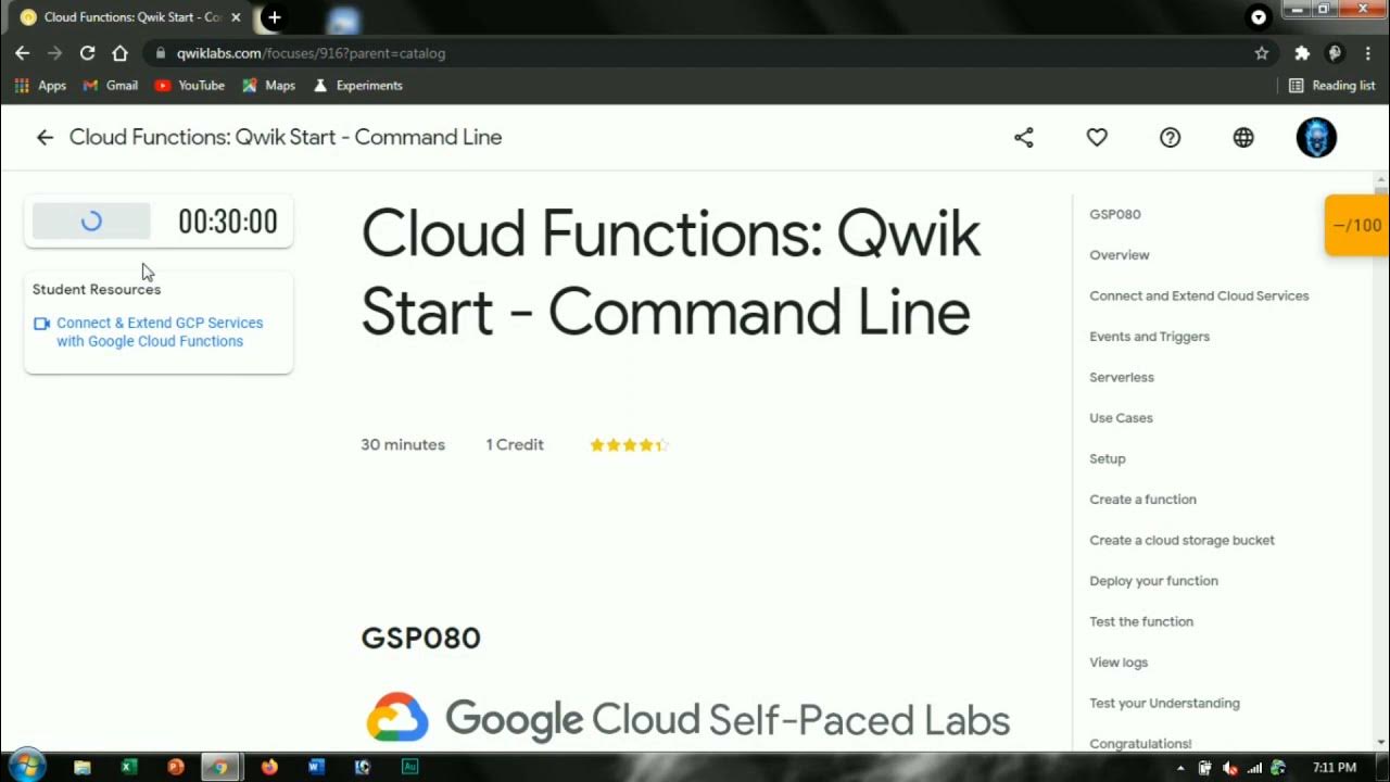 Cloud Functions: Qwik Start - Command Line | Qwiklabs [GSP080] | 30 Days Of Google Cloud | Free ...