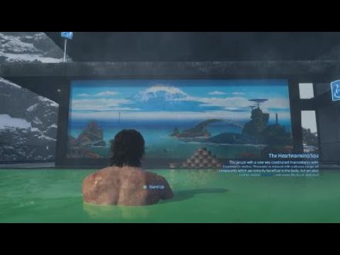 DEATH STRANDING paleontologist to heart shaped lake lol - YouTube