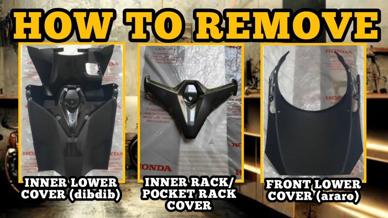 how to remove INNER RACK, INNER LOWER COVER (DIBDIB), FRONT LOWER COVER ...