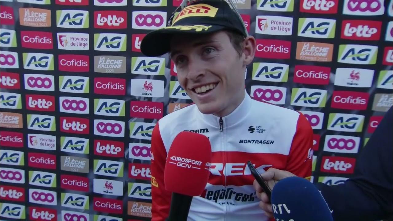 Mattias Skjelmose - Interview at the finish - La Flèche Wallonne 2023 - YouTube