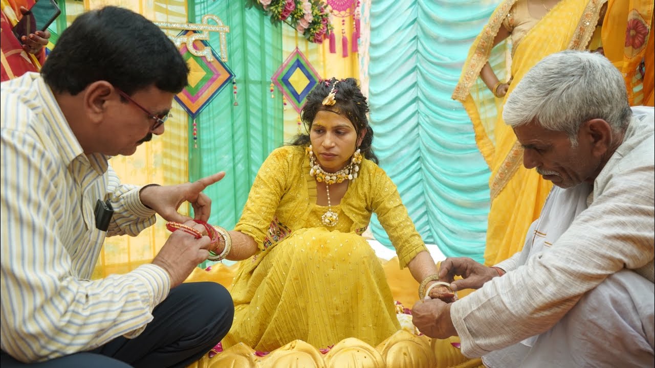 Chura ceremony | Chura ceremony after Haldi | emotional moments with ...