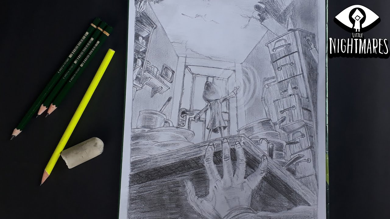LITTLE NIGHTMARES DRAWING (TIMELAPSE) - YouTube