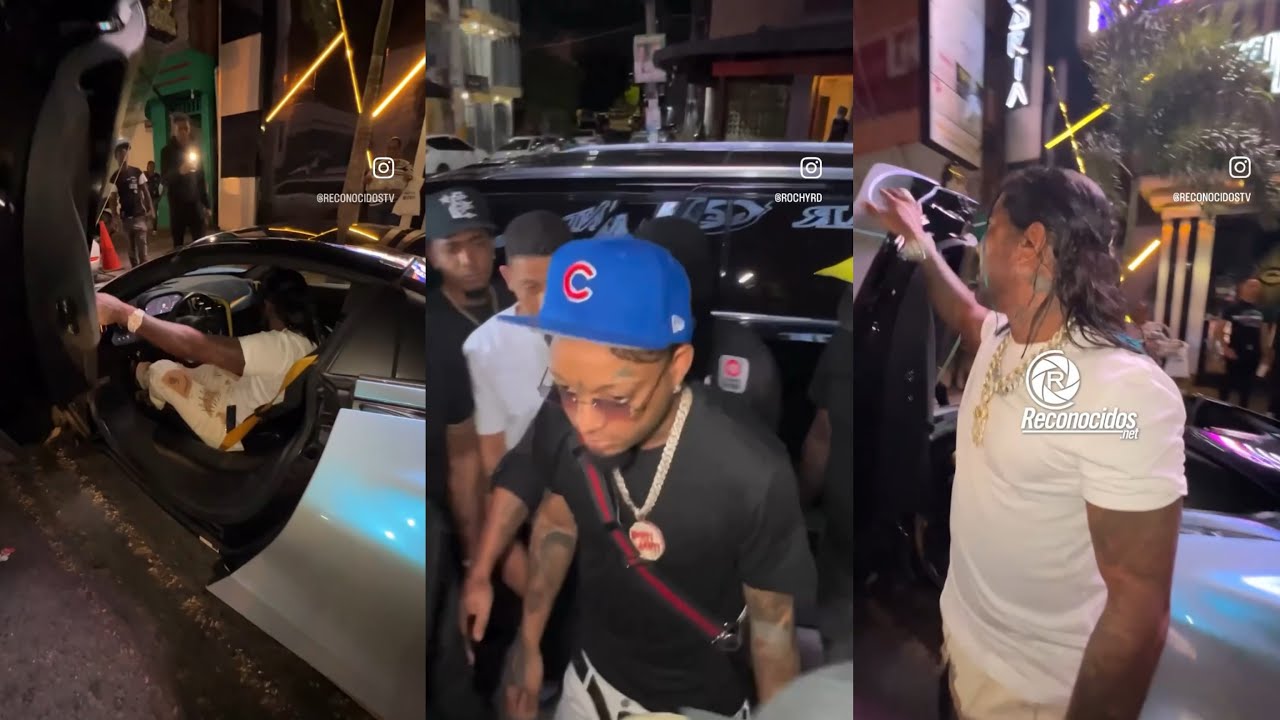 Omega El Fuerte llega de sorpresa a esta discoteca donde esta ROCHY RD ...