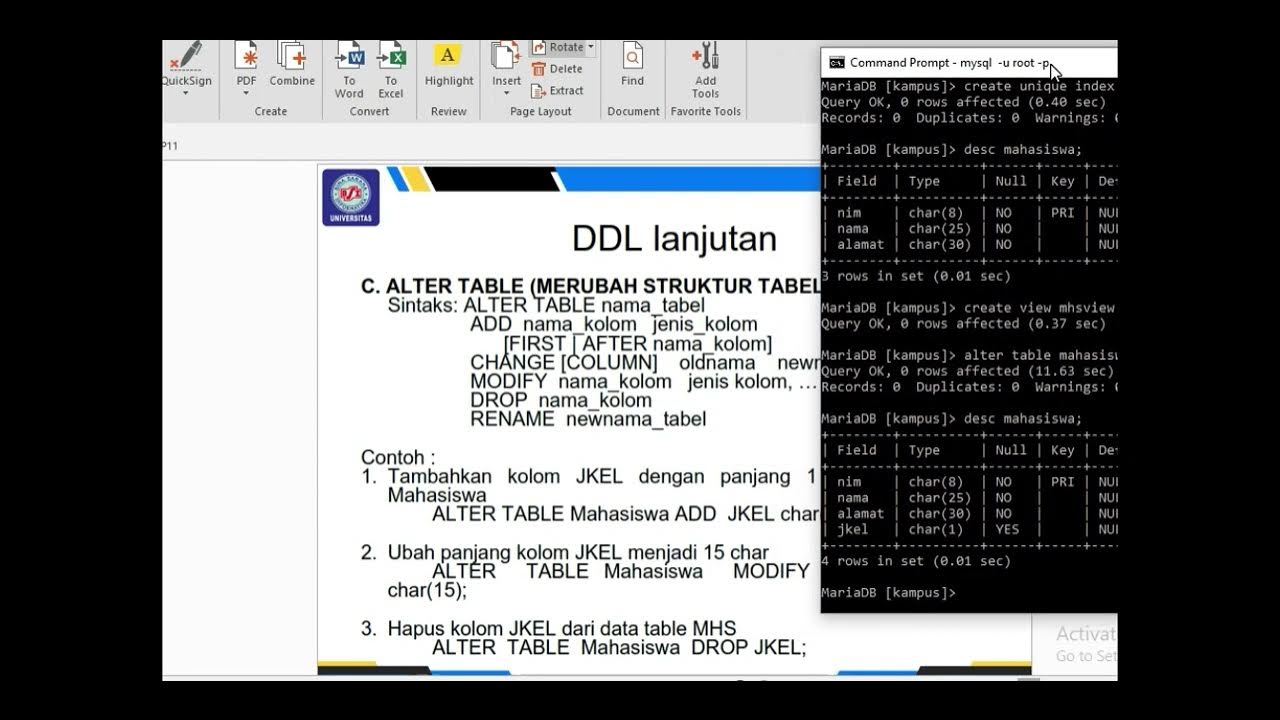 Sistem basis basis data - Pertemuan 10 - YouTube