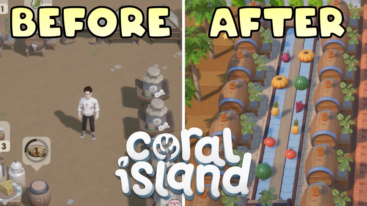 🔴 Making my Farm EFFICIENT in Coral Island! - YouTube