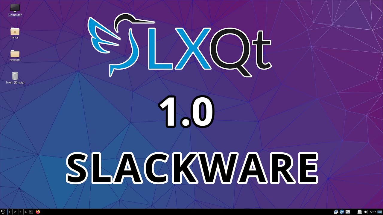 LXQt 1.0.0: Installation guide on Slackware 15 - YouTube
