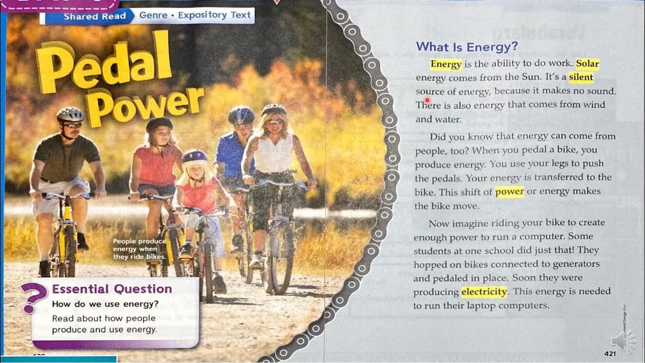 Reading Story W10 Pedal Power - YouTube