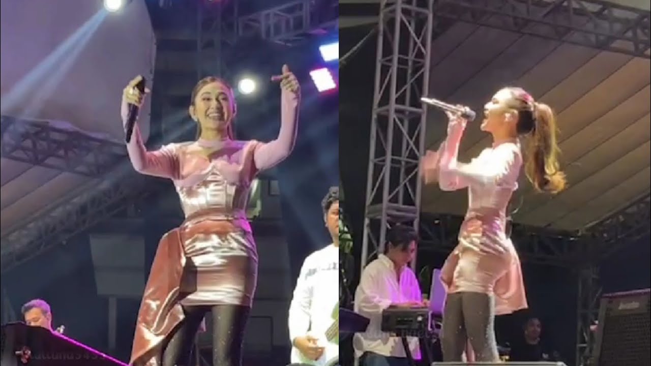 Mahalini konser di social chic surabaya - YouTube