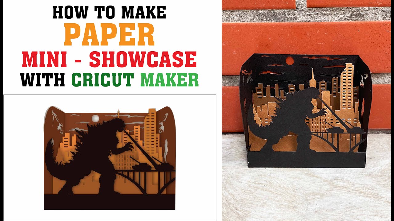 How to make Paper Cut Mini-Showcase Godzilla| Crafts | DIY Paper - YouTube