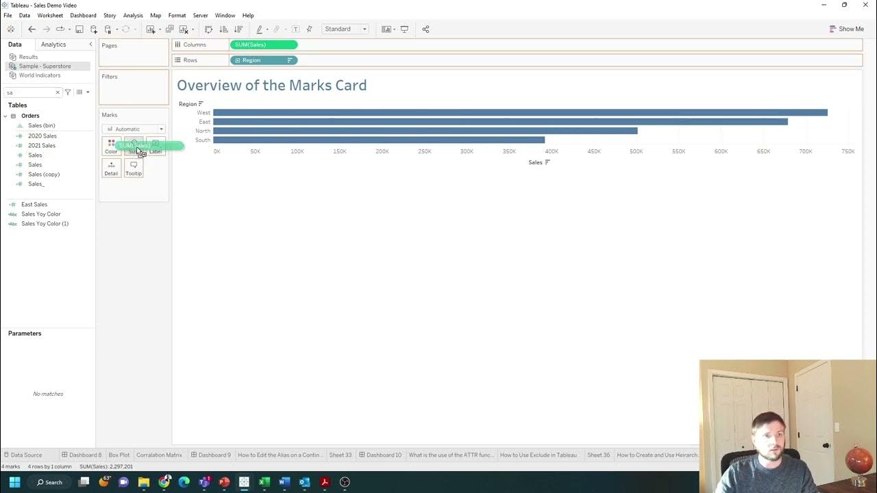 Tableau Marks Card What is it and how to use it - YouTube