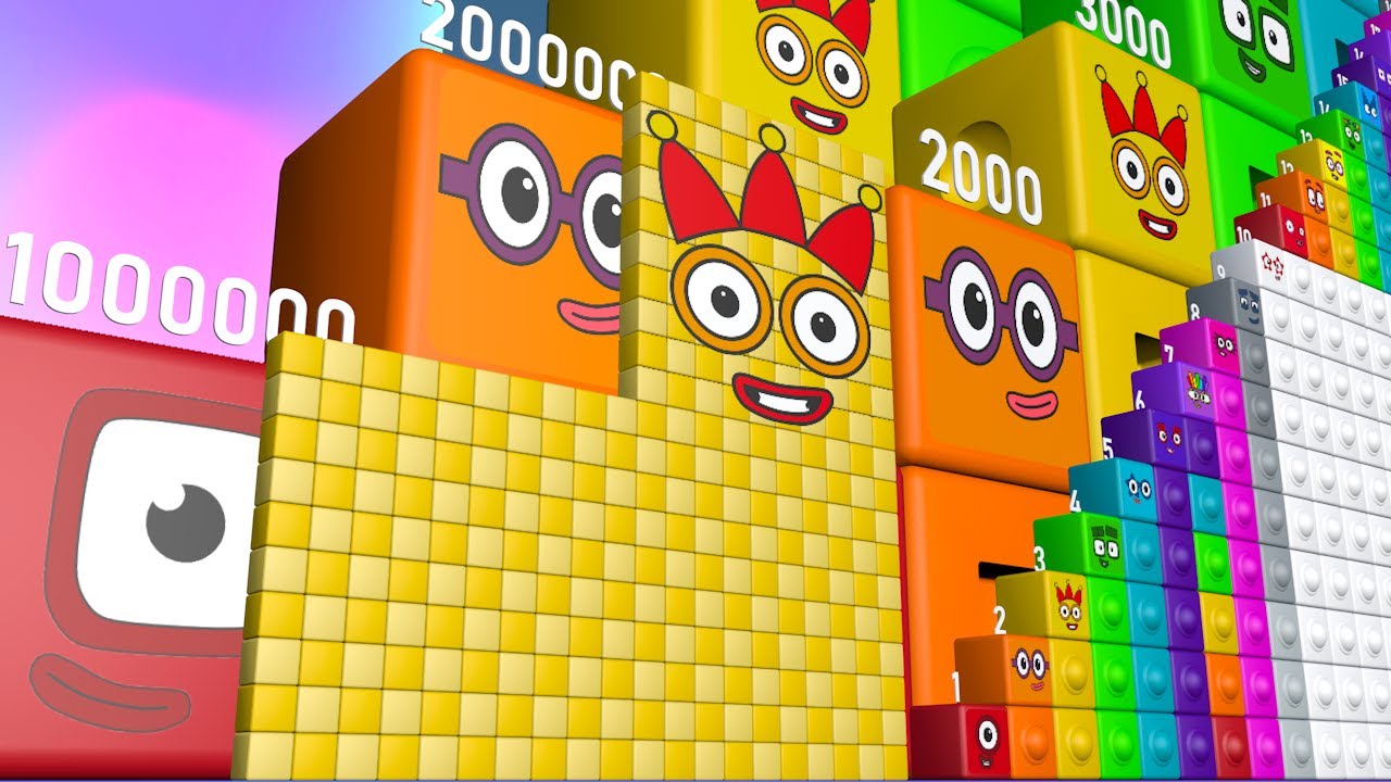 Numberblocks New Puzzle Step Squad 3 30 300 300,000 20,000,000 MILLION ...